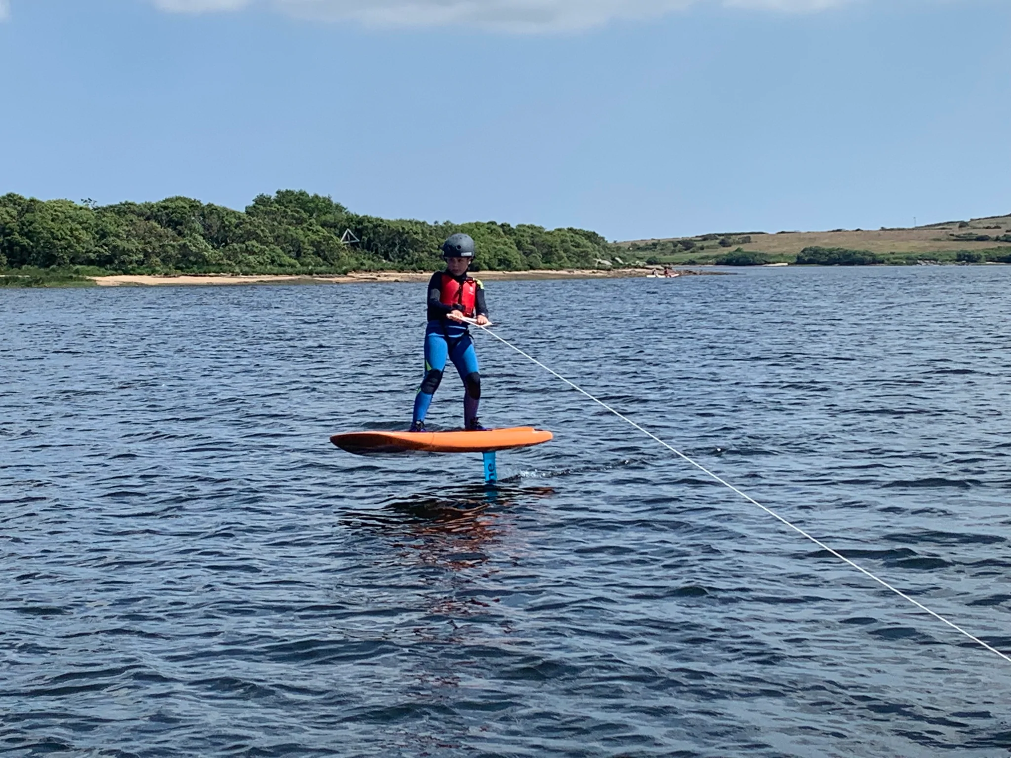 Day 3 kid's wing foiling lesson - AZURE WATERSPORTS